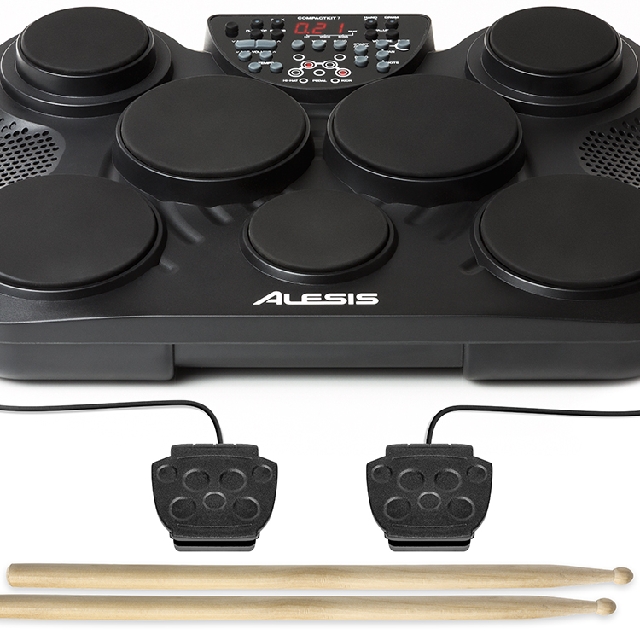 Alesis Compact Kit 7 Tabletop Drums, Music & Media, Music Instruments on Carousell