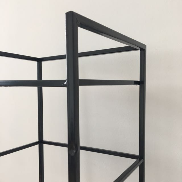 Black Metal Rack ( Clearing Defect Set ), Furniture & Home Living ...