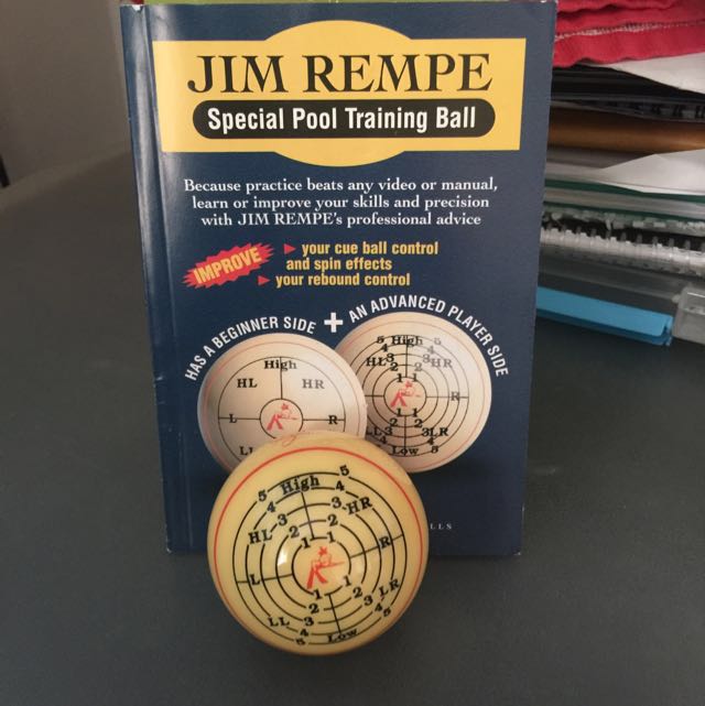 Jim Rempe Special Training Pool Ball, Everything Else on Carousell