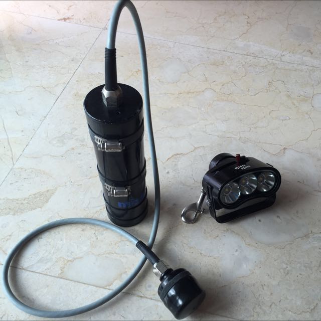 Mb-Sub Tri LED Cave Light for Technical Diving, Sports Equipment ...