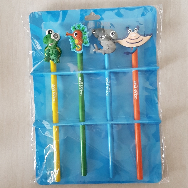 Ocean Park Pencil Set Sea Animals, Hobbies & Toys, Stationery & Craft ...