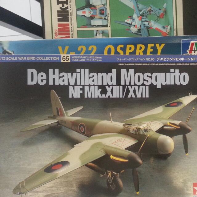 Tamiya 60765 1/72 Scale De Havilland Mosquito NF Mk.XIII/XVII Model Kit ...