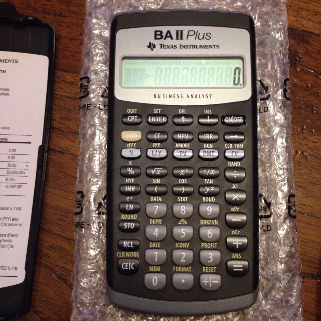 Texas Instruments BAII PLUS Business Analyst, Computers & Tech, Office ...