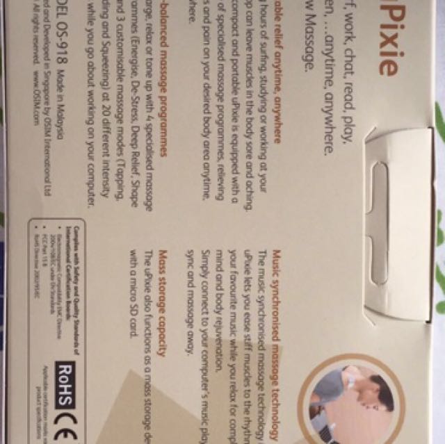 UPixie Osim Usb Massager, Everything Else on Carousell