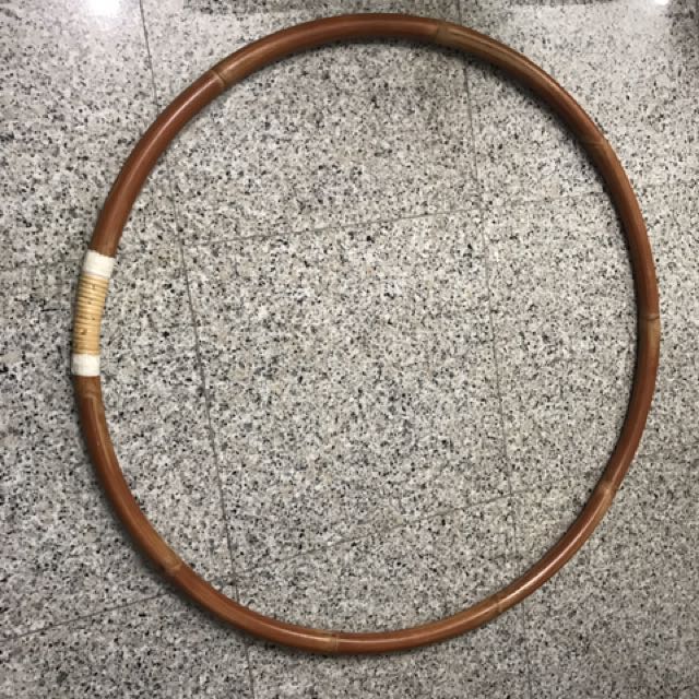 Wooden hula hoop, Sports Equipment, Exercise & Fitness, Toning ...