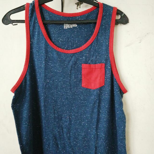 BENCH Blue & Red Sando, Men's Fashion, Bottoms, Sleep and Loungewear on ...