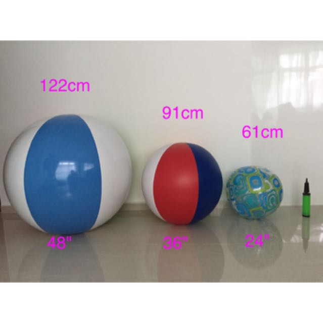 Beach Ball 36" 25% Thicker, Babies & Kids, Infant Playtime on Carousell