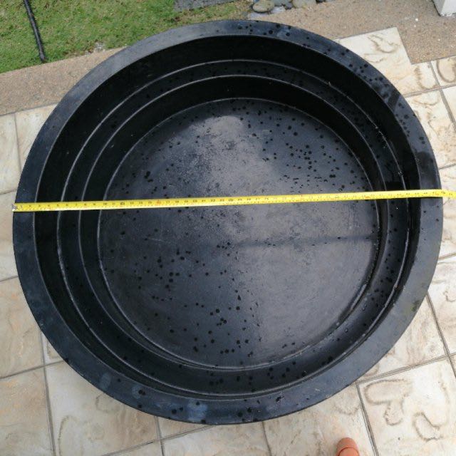 Fiberglass Tank - Circle (Black)- 122 x 122 x 25 cm, Everything Else on ...