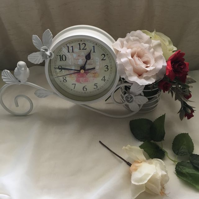 White Bird Clock, Furniture & Home Living, Home Decor, Clocks on Carousell
