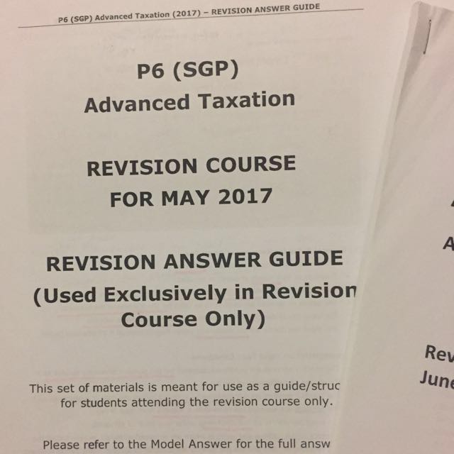 ACCA P6 Jun2017 (LSBF) Revision Notes, Hobbies & Toys, Books ...