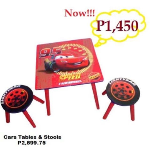 Disney Cars Table & Stool, Babies & Kids, Baby Nursery & Kids Furniture ...