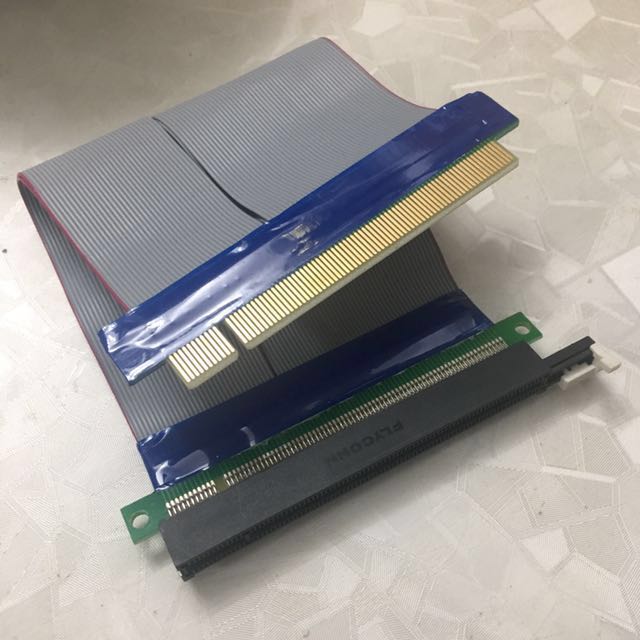 Display Card Extension Cable PCI-E PCI Express 16X Riser Card Extender ...