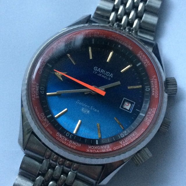 Funky 1970's Garuda Swiss Movement Watch, Men's Fashion, Watches ...