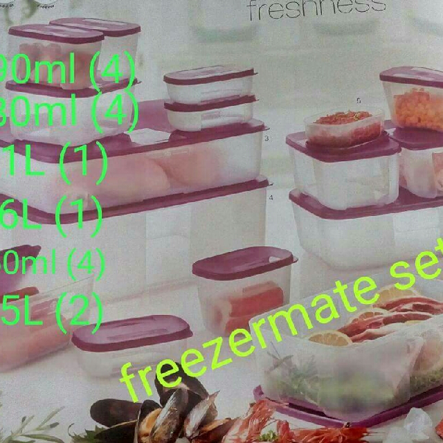 Kutu Tupperware Freezermate, TV & Home Appliances, Kitchen Appliances ...