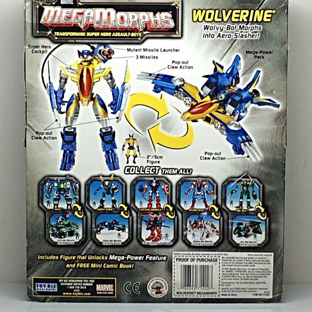 Marvel Megamorphs Transforming Super Hero Assault-Bots, Hobbies & Toys ...