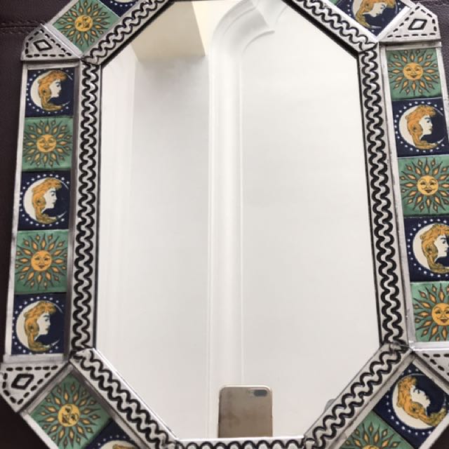 Sun and Moon Pyramid Mirror From Mexico - New, Furniture & Home Living ...