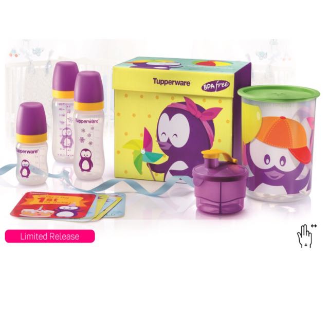 Tupperware BPA Free Twinkle Baby Feeding Gift Set, Babies & Kids ...