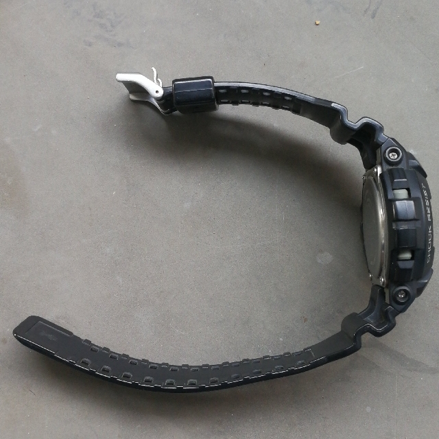 Casio G-shock Gac-100 5277 Men's Black Resin Analog Chronograph Wrist ...