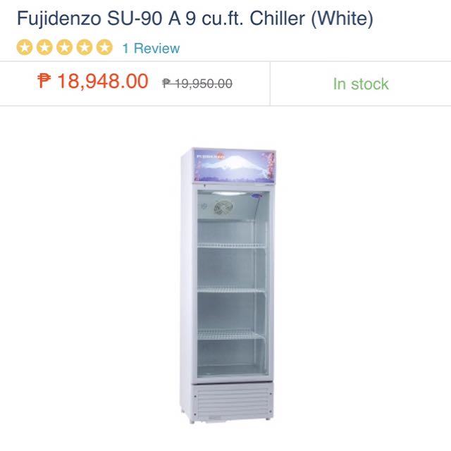 Fujidenzo Chiller SU-90A, TV & Home Appliances, Kitchen Appliances ...