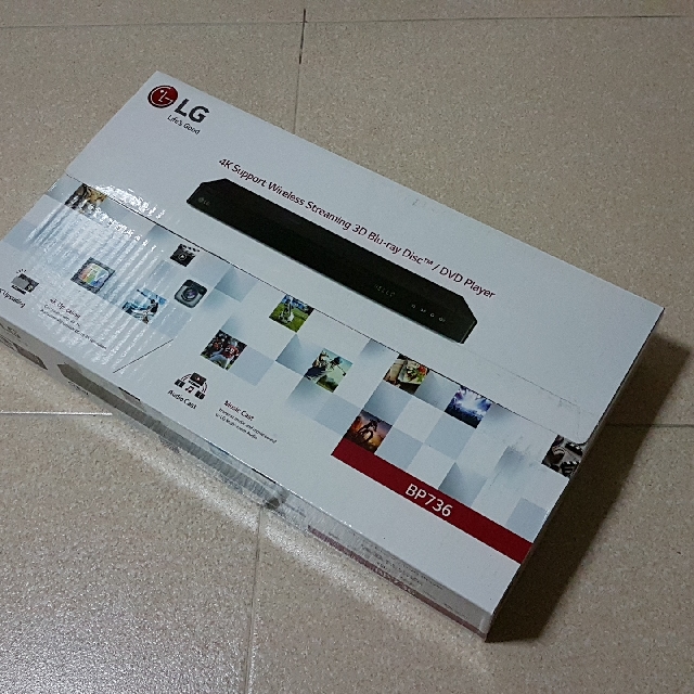 LG BP-736 Ultra HD 3D Blu-Ray Disc / DVD Player, TV & Home Appliances, TV & Entertainment ...