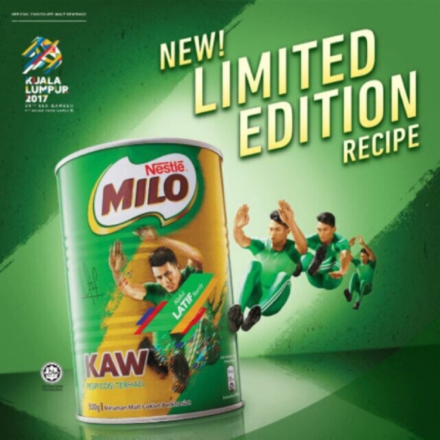 BARU ! Milo Kaw Sukan Sea Games KL Tin Limited Edition New Recipe 500g ...