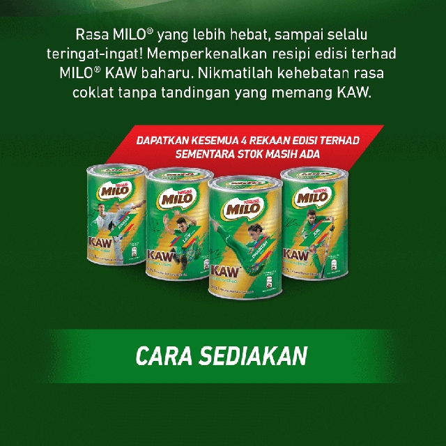 BARU ! Milo Kaw Sukan Sea Games KL Tin Limited Edition New Recipe 500g ...