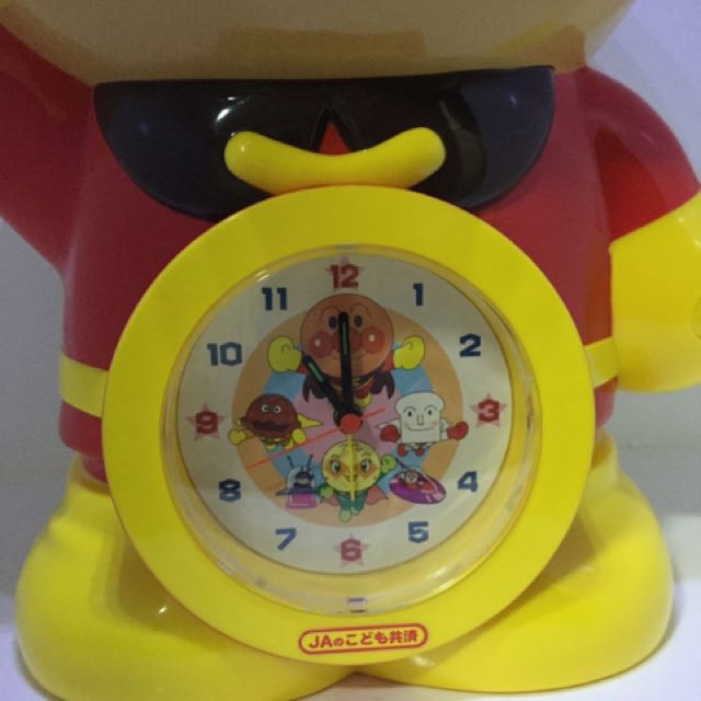 RARE Anpanman Clock with Coin Bank, Babies & Kids, Infant Playtime on ...