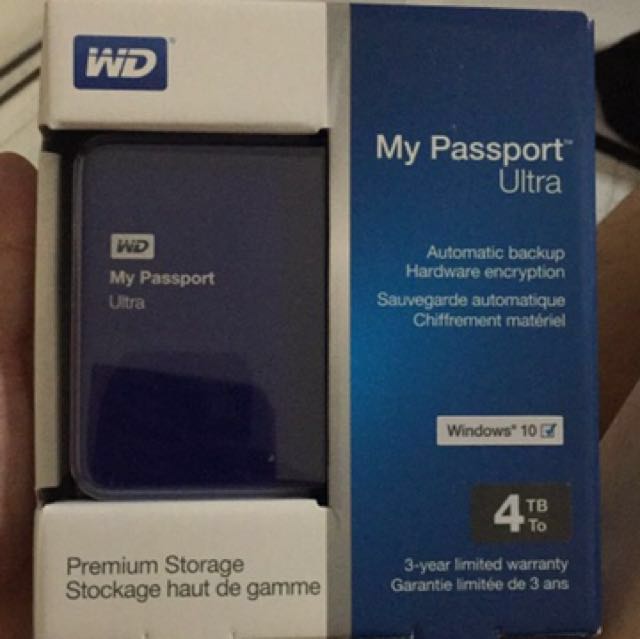 WB MY PASSPORT ULTRA 4tb, Computers & Tech, Parts & Accessories, Hard ...
