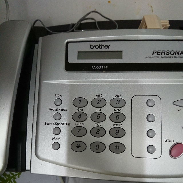 brother personal fax-236s 傳真機+電話, 電腦＆科技, 打印機及影印機 - Carousell