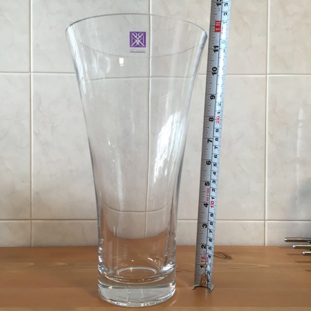 BX Glass Vase, Furniture & Home Living, Gardening, Pots & Planters on ...