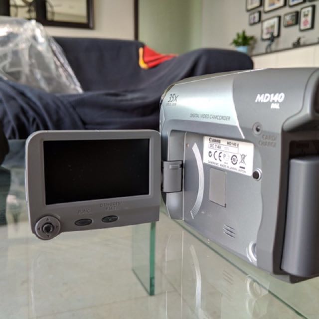 Canon MD140 - mini DV Digital Camcorder, Photography, Cameras on Carousell
