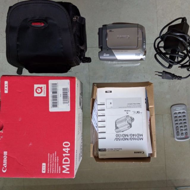 Canon MD140 - mini DV Digital Camcorder, Photography, Cameras on Carousell