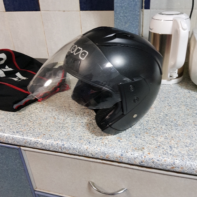 Nova Dot Matte Black, Motorcycles, Motorcycle Apparel on Carousell