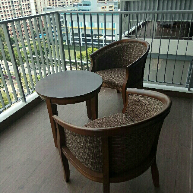 Swing Hanging Chair/ Table Set, Furniture & Home Living, Furniture ...