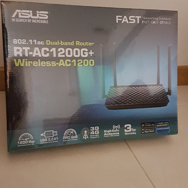 asus 802.11ac dual-band router rt-ac1200g+ wireless-ac1200, Electronics ...