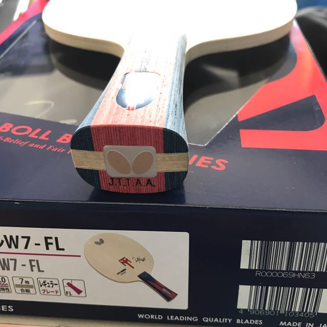 Butterfly Timo Boll W7 FL (Table Tennis Racket), Sports Equipment ...