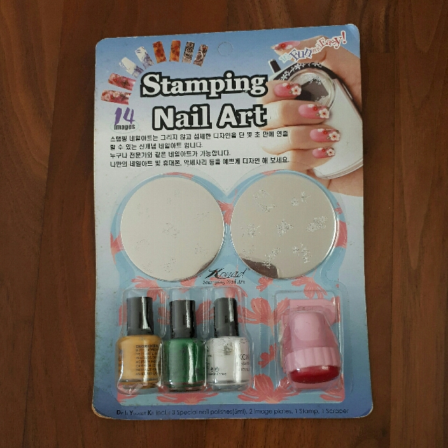 Nail Stamp Kit, Beauty & Personal Care, Hands & Nails on Carousell