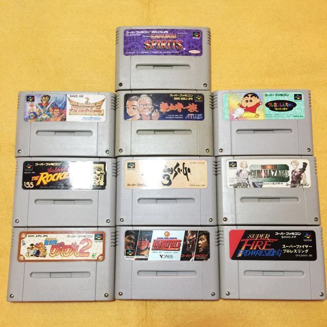 Nintendo Super Famicom (SFC) Console Bundle, Video Gaming, Video Games ...