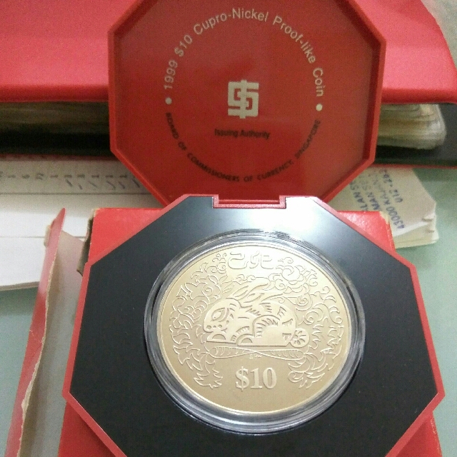 Singapore 1999 Rabbit 10 Dollar, Hobbies & Toys, Collectibles ...