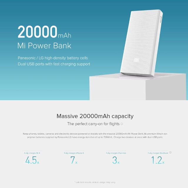Xiaomi 20000mAh Gen 2 Power Bank, Mobile Phones & Gadgets, Mobile ...