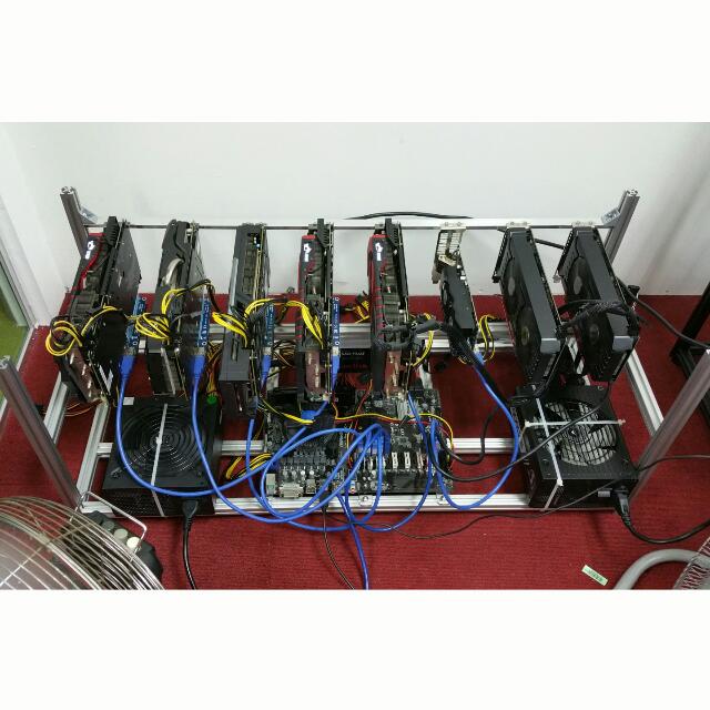 8 GPU High Performance Mining Rig - 210mh/s, Computers & Tech, Desktops ...
