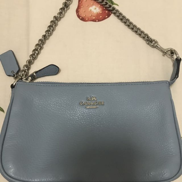 Coach Powder Blue Mini bag, Luxury, Bags & Wallets on Carousell