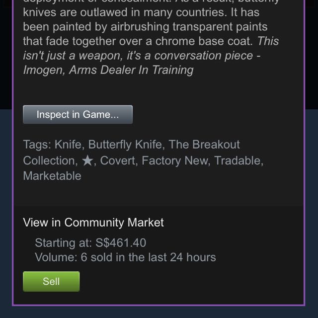 Csgo skins Butterfly Knife Fade FN, Video Gaming, Video Game Consoles ...