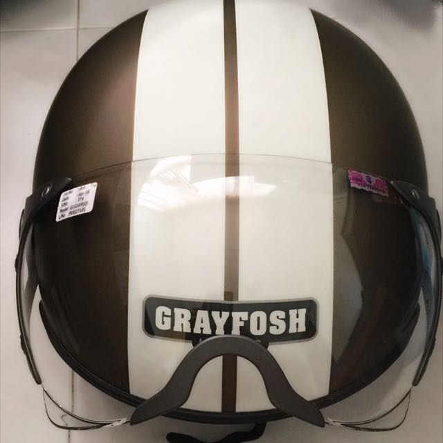 GRAYFOSH Helmets, Motorcycles, Motorcycle Accessories on Carousell