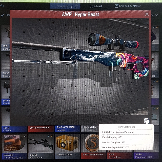 Hyper Beast Factory New AWP CSGO, Video Gaming, Video Game Consoles ...