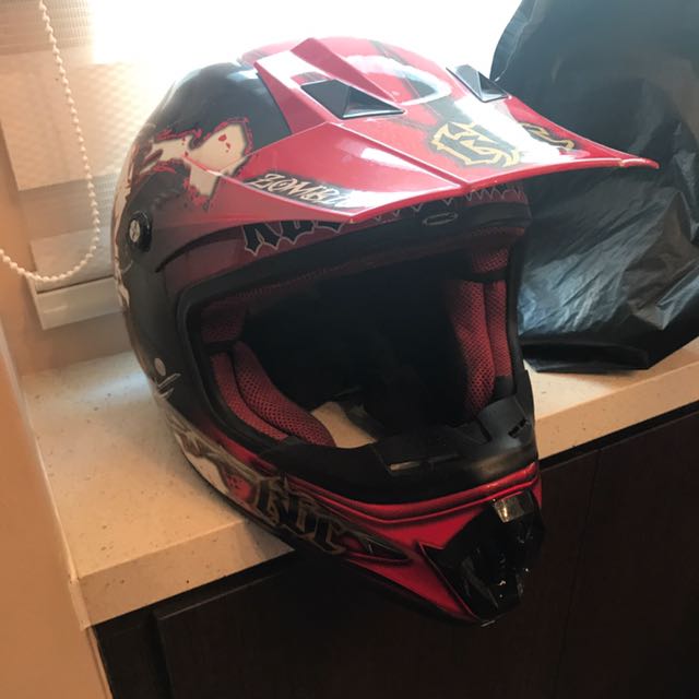 KBC Zombie Helmet, Motorcycles, Motorcycle Accessories on Carousell