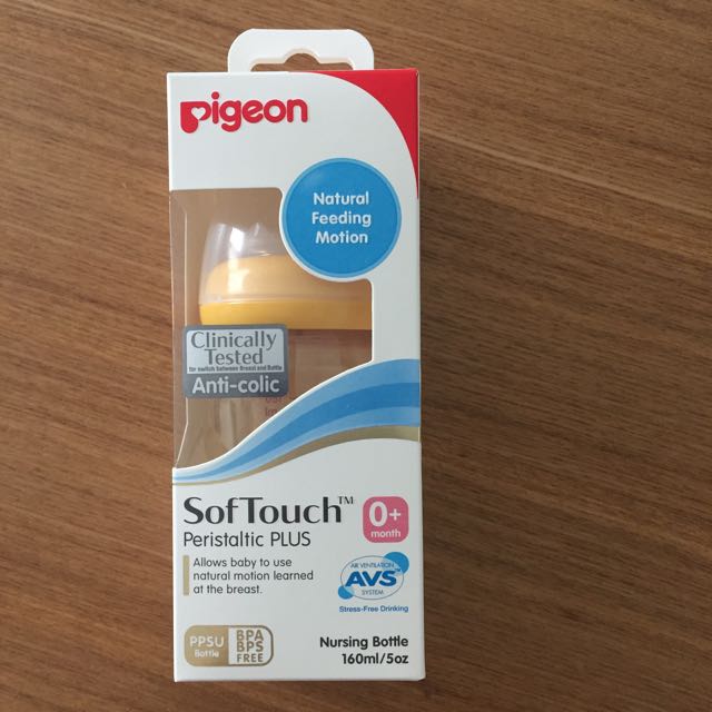 Pigeon softouch peristaltic plus Wide neck PPSU bottle, Babies & Kids, Nursing & Feeding ...
