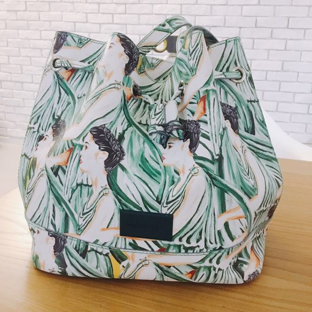 [Reduced Price] Bimba Y Lola Greek Inspired Bucket Bag, Women's Fashion ...