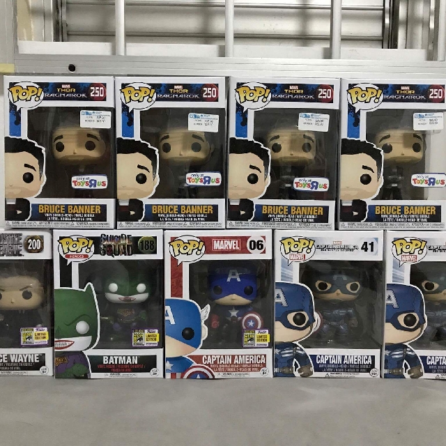 Selling SDCC Captain america, Joker Batman, Bruce Wayne, TRU Bruce ...