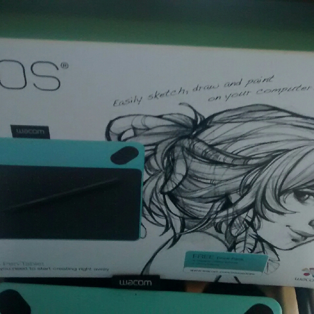Wacom Intuos Draw Pen Tablet Small ( Mint Blue) / Drawing Tablet ...